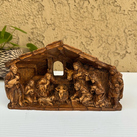 Holiday | Handcrafted Nativity Scene Figurine Brown | Poshmark